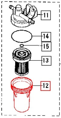 31A6200312 - Fuel Filter Bowl – 4myMahindra.com