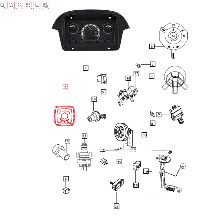 E007700666D91 - PTO Switch (Engage/Disengage) – 4myMahindra.com